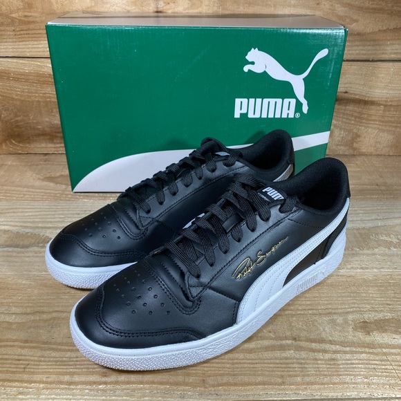 Puma | Shoes | Puma Ralph Sampson Low Black White Gold 378460 Mens ...